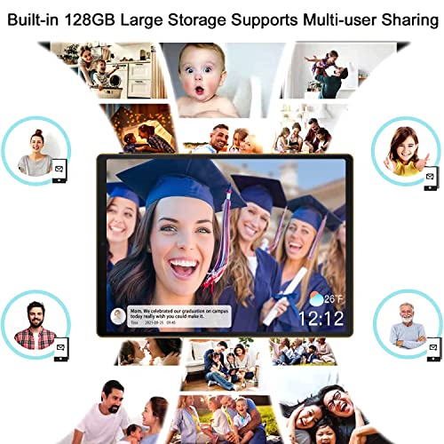 YESTEL Tablet 11 inch Android 11 Tablets - 2176x1600 2K FHD IPS丨4GB RAM 128GB ROM丨9500mAh丨8MP+13MP Dual Camera丨1.8GHz Quad-Core丨WiFi,GMS丨Protective Case (Rose Red)…