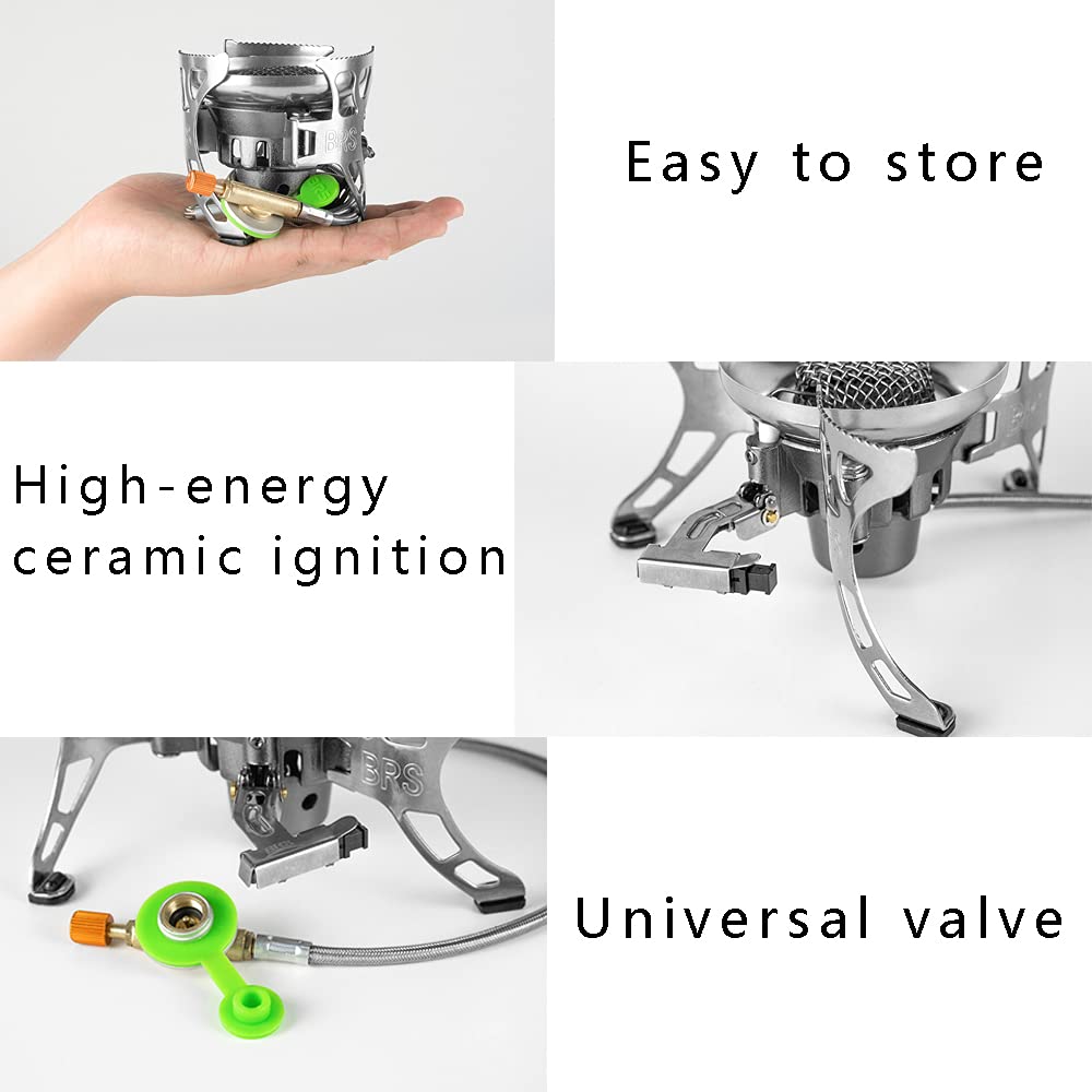SOLOHIKE Windproof Gas Stove Camping Infrared Heating Burner Outdoor Multi- Function Stove Portable Folding BRS-15