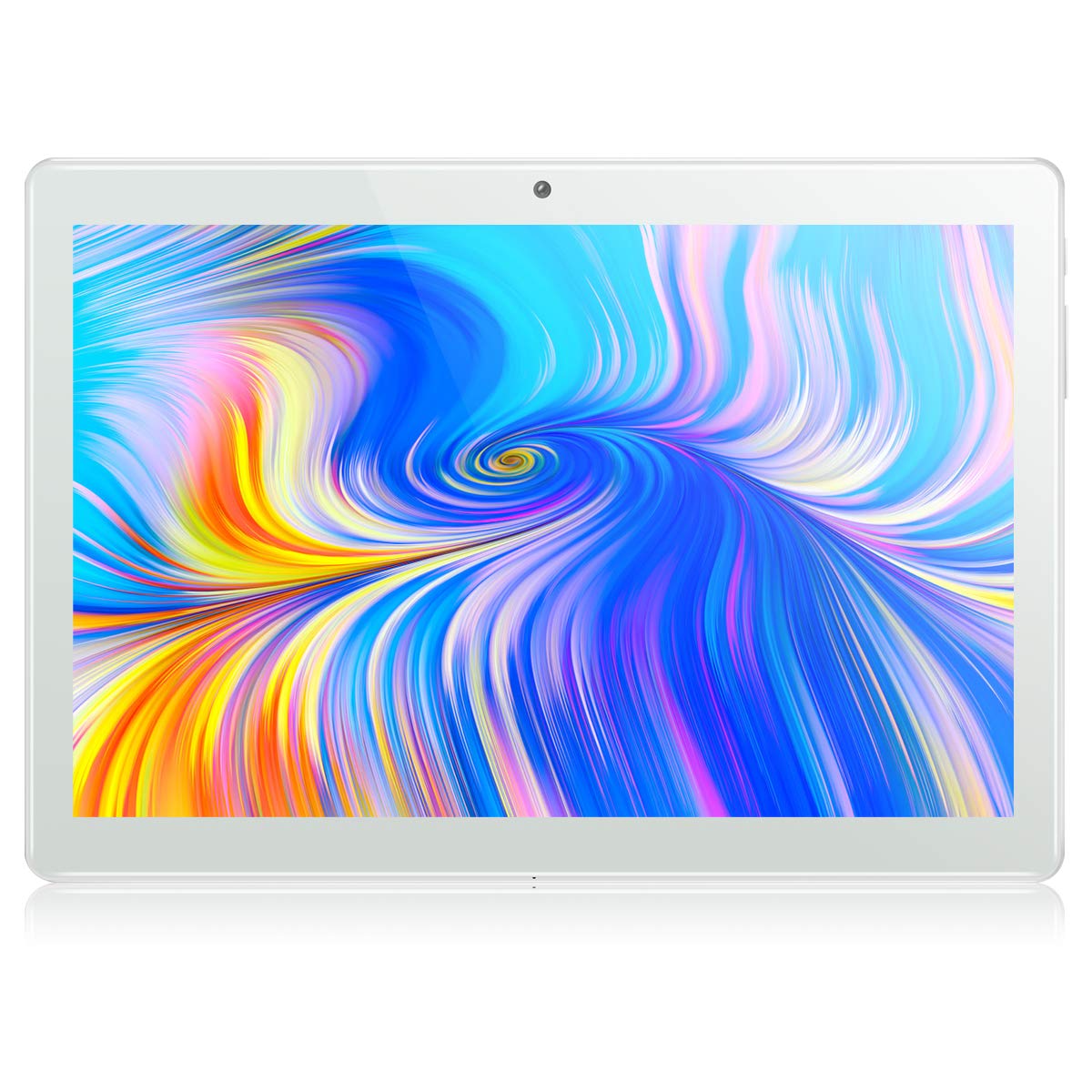 Padgene 10.1 Inch Google Android Tablet, Android 8.1 Phablet Tablet Quad Core Pad with Dual Camera, 2GB Ram+32GB Disk, WiFi, Bluetooth, 1280x800 HD IPS Screen, Google Play (32GB, Silver)