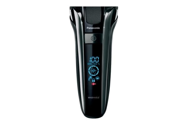 Panasonic Premium Razor ES-LV6Q with 5 Scissors Elements Wet & Dry Razor with Flexible 3D Shaving Head & Fold-Out Beard Trimmer