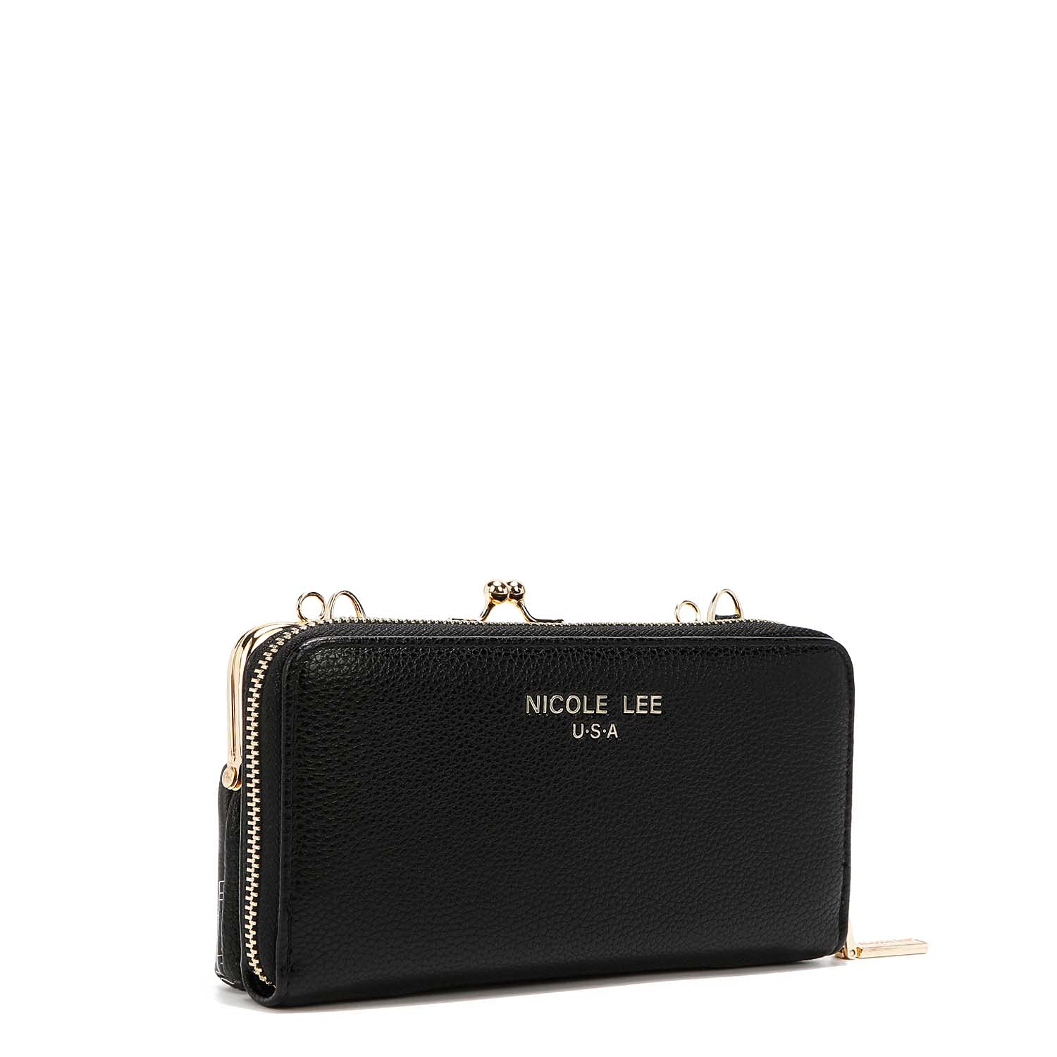 Nicole Lee Signature Kiss Lock Crossbody Wallet (CAREER WOMAN)