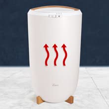 Zadro Large Hot Towel Warmer Bucket Timer Electric Towel Warmer for Bathroom Auto-Shut Off Heated Towel Warmer Spa (Large | 20L | 12" Dia. x 21" Tall, White)