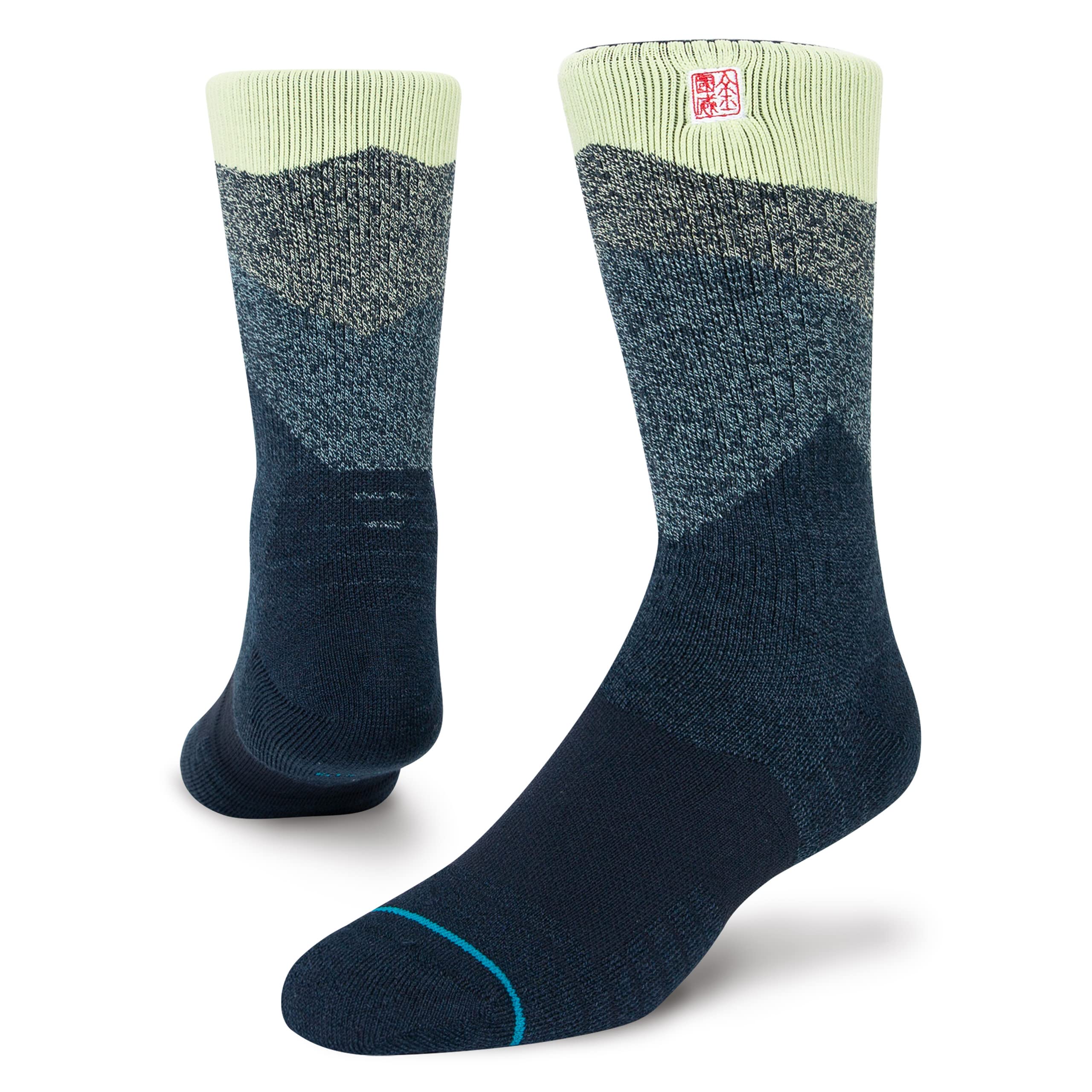 Stance 4 Peaks Hiking Crew Navy LG (US Men's Shoe 9-13, Women's Shoe 11-14)