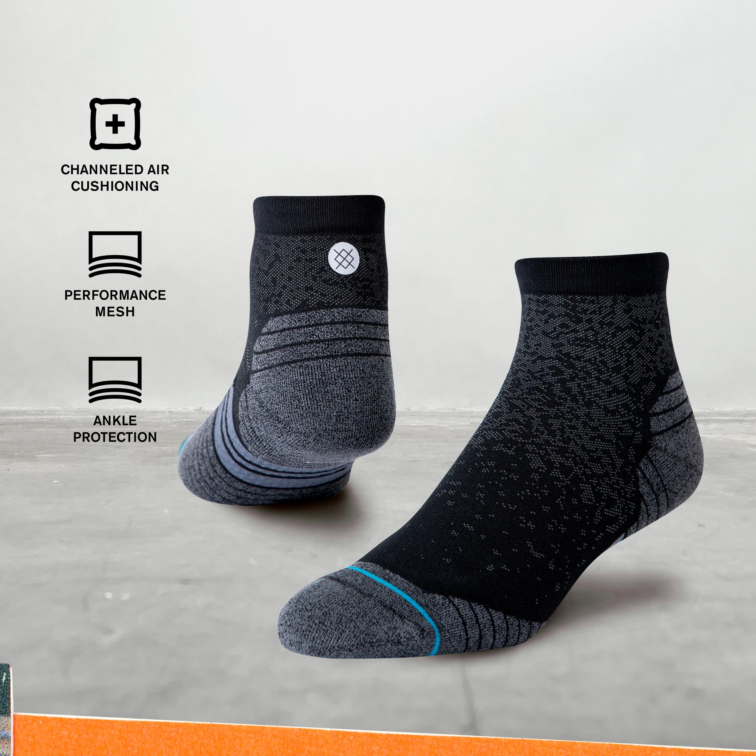 Stance All Time Quarter Socks (Medium, Ombre)