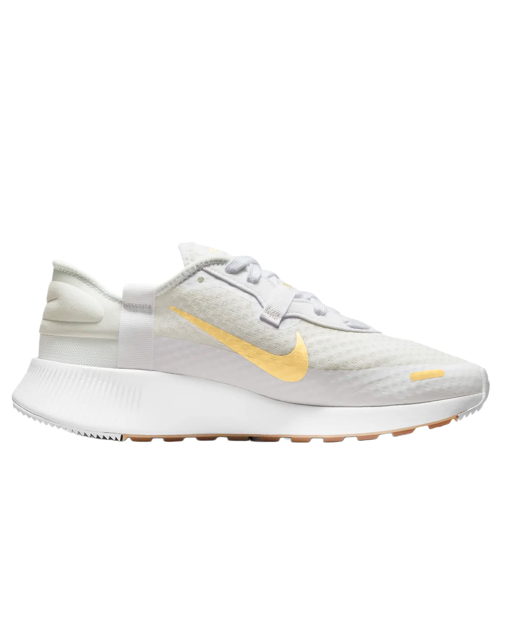 Nike Women's Reposto 106, White/Summit White/Gum Light Brown/Saturn Gold, 7 M US