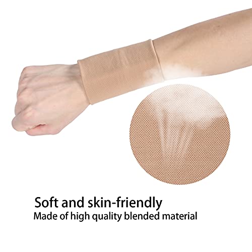 Sonew Compression Wrist Support Sleeves, Breathable Hand Support for Wrist Swelling, Soreness, Carpal Tunnel and Sprained, Elastic Sports Wrist Bands for Men