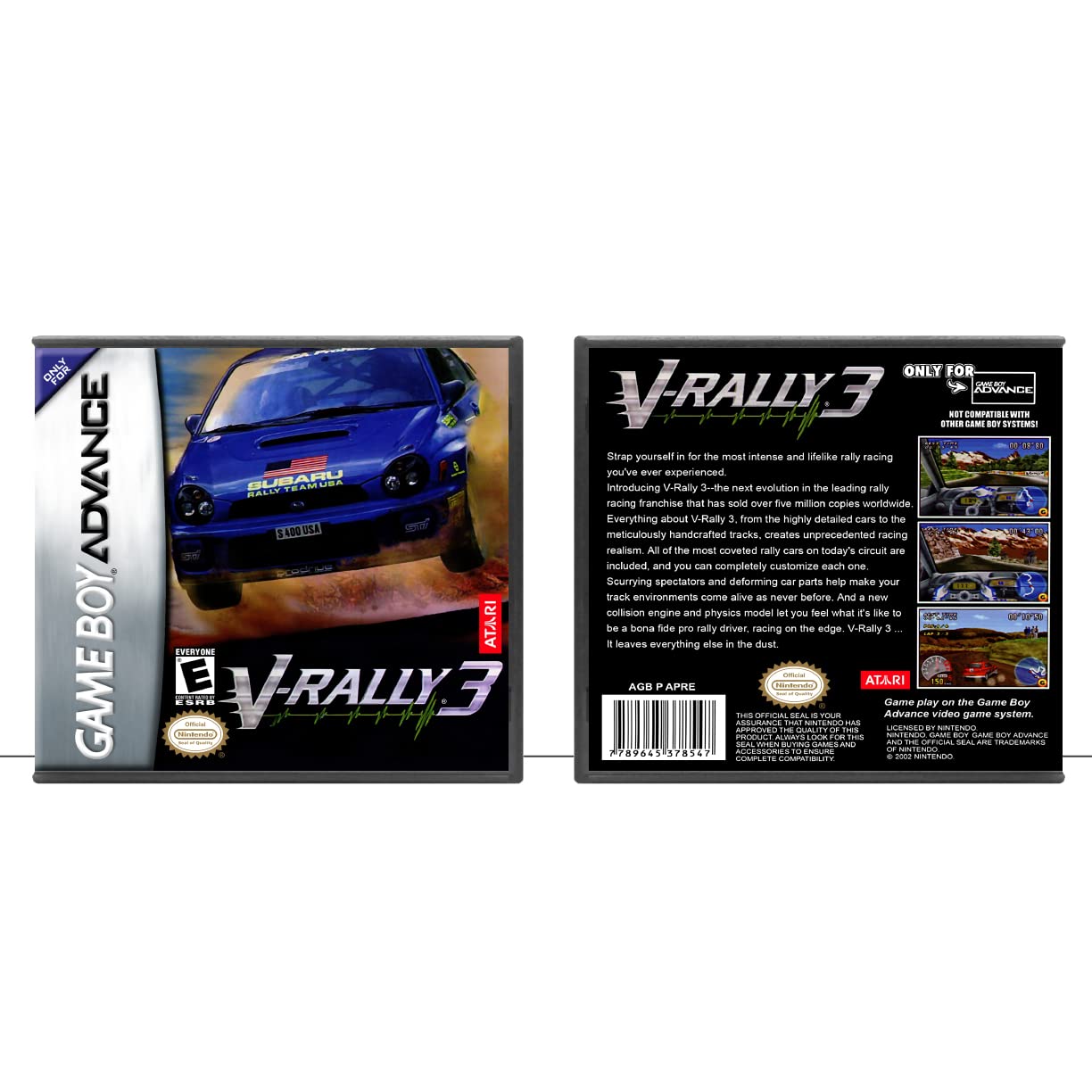 V-Rally 3 | (GBA) Game Boy Advance - Game Case Only - No Game