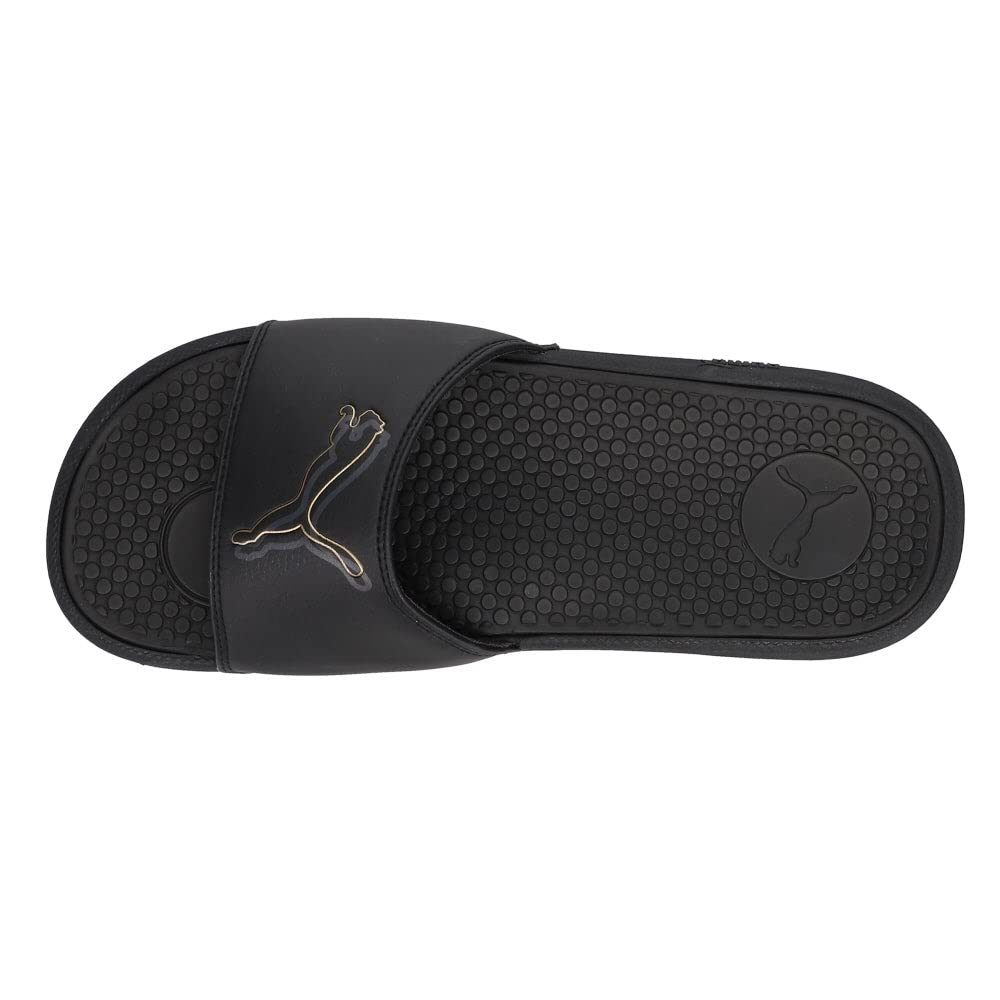 PUMA WOMENS COOL CAT BIG CAT SANDALS BLACK GOLD SIZE 10