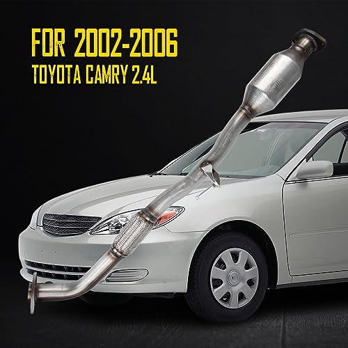 Prolenz Stainless Steel Catalytic Converter for 2002-2006 Camry 2.4L, 2004-2006 Solara 2.4L, Automotive Replacement Catalytic Converters 18064 (EPA Compliant)