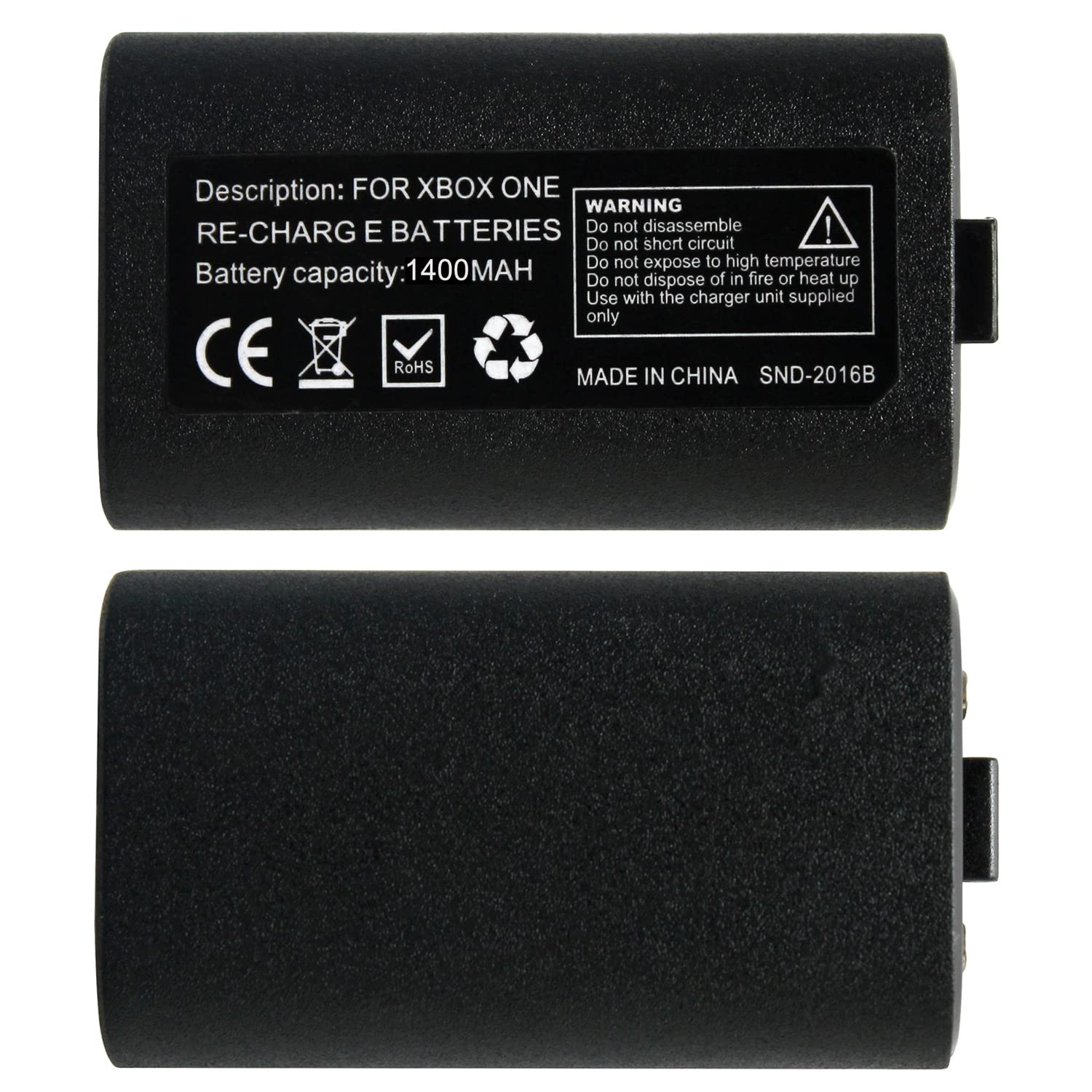 OSTENT USB Charger Cable Cord + Battery Pack for Microsoft Xbox One Wireless Controller