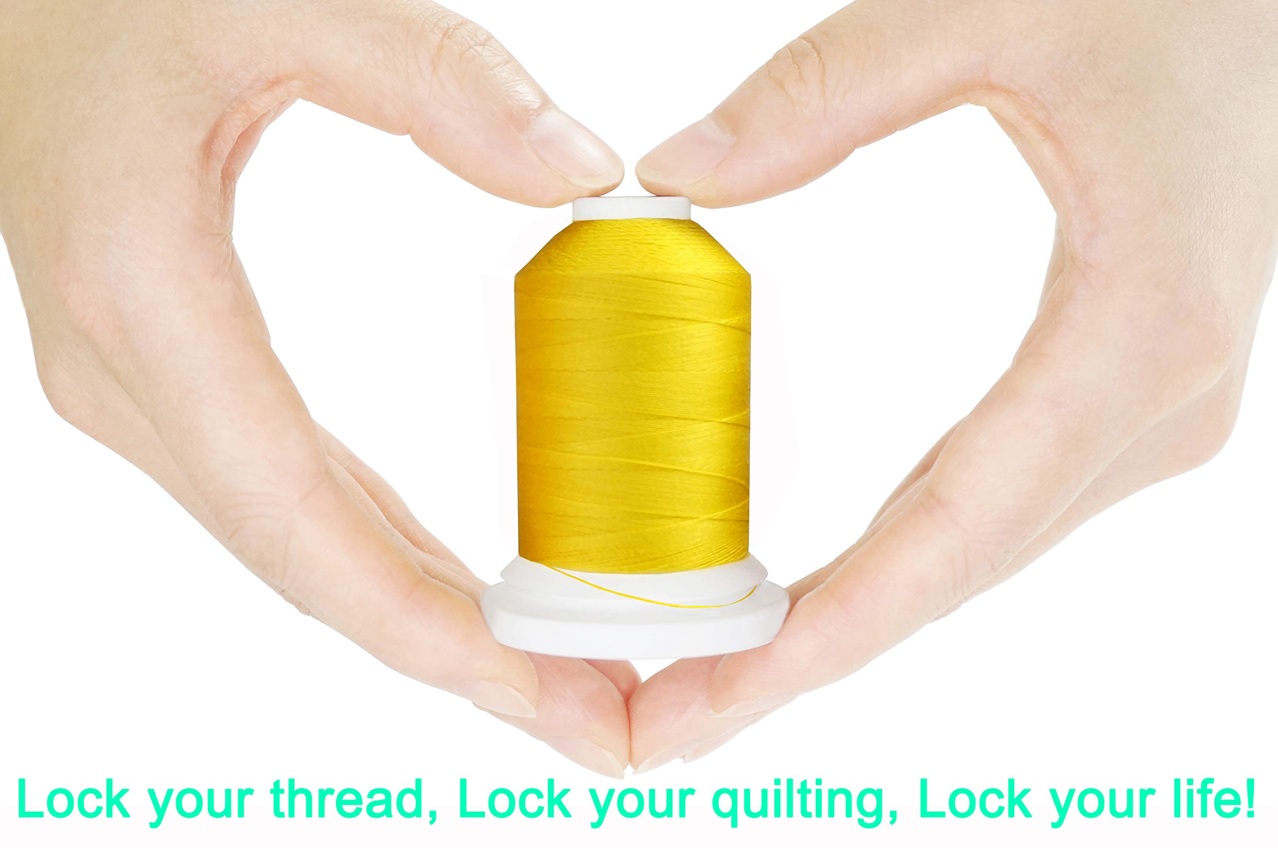 New brothread - 18 Options - Multi-Purpose 100% Mercerized Cotton Threads 50S/3 600M(660Y) Each Spool for Quilting, Serger, Sewing and Embroidery - 16 Pastel Colors