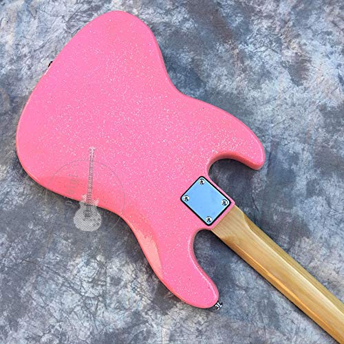 SRLIWHITE Guitar Electric Guitar Electric Guitar Pink 4 String Bass Guitar Classical Guitar Strings (Color : Guitar, Size : 41 inches)