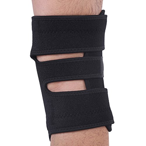 TOPINCN Knee Support Brace, Size Adjustable Knee Brace Moisture-wicking Neoprene Minor Knee Injury Protect Portable for After Surgery for Knee Strain