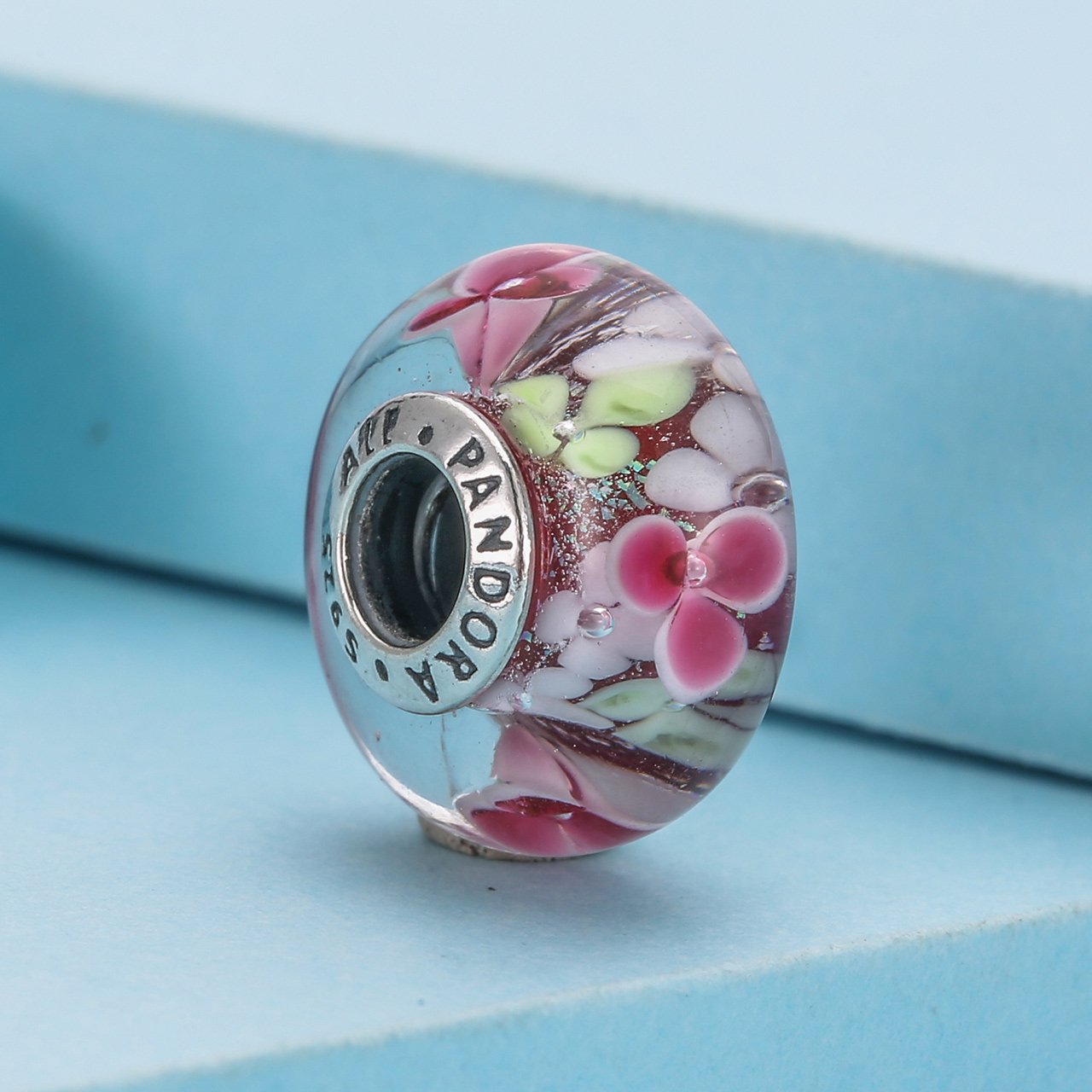 Pandora Flower Garden Murano Glass Multicolored Charm 791652