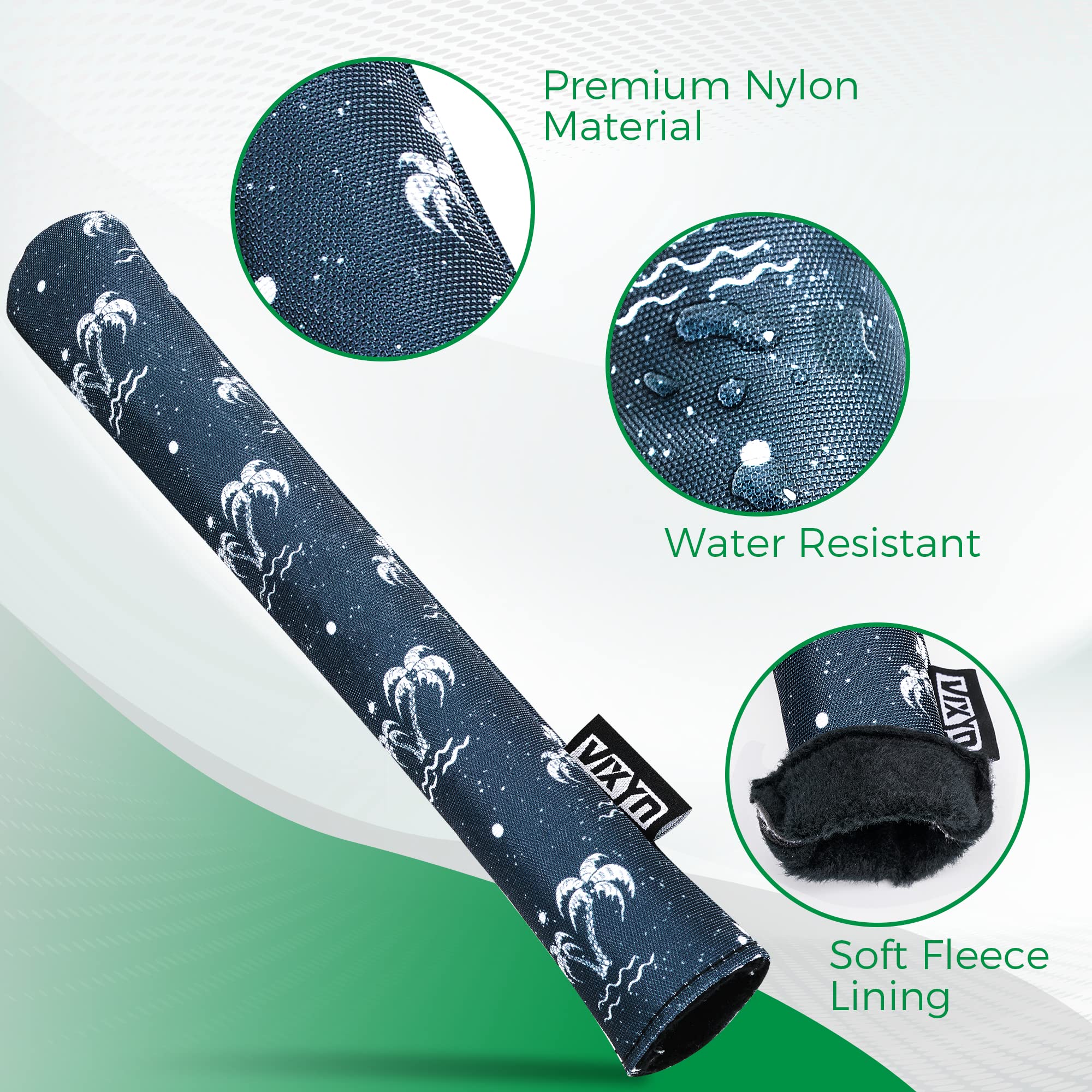 VIXYN Golf Headcover Accessories Set - Golf Club Covers, Mallet Putter Cover, and Alignment Stick Cover (Palm Springs)