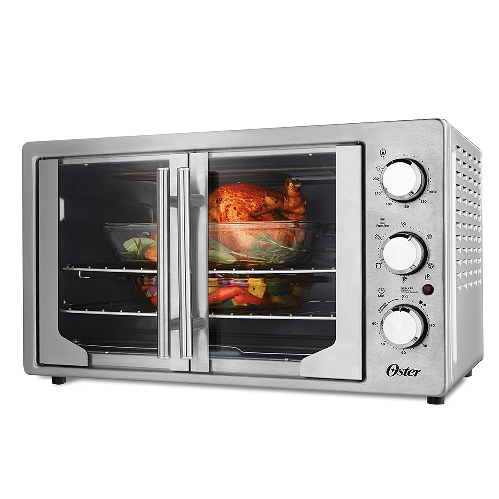 Oster TSSTTVFDXL Manual French Door Oven, Stainless Steel