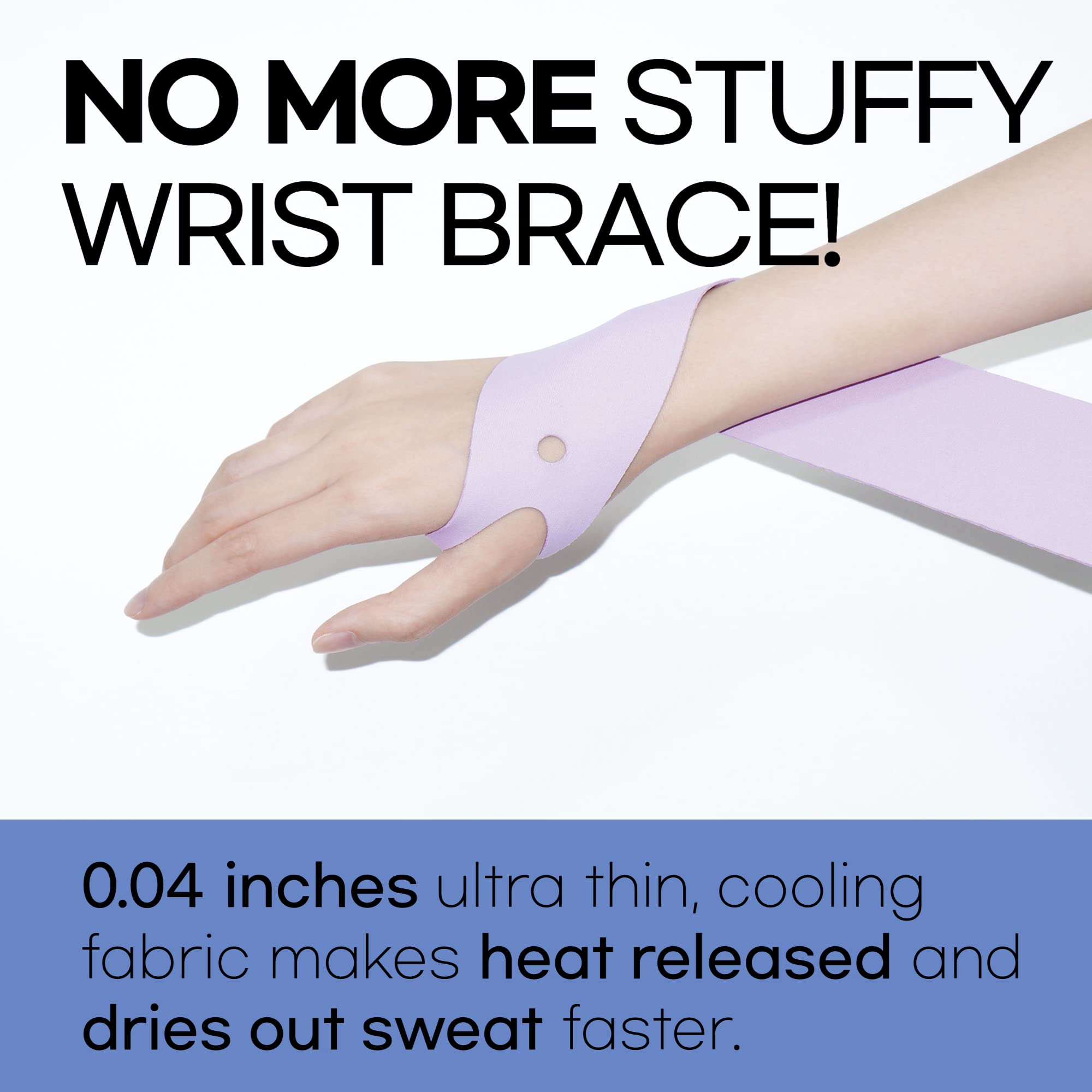 TopNotchGolf Ultra Thin Light Weight Adjustable Wrist Brace - For Both Men and Women, 24hours Comfort (Neon Pink)