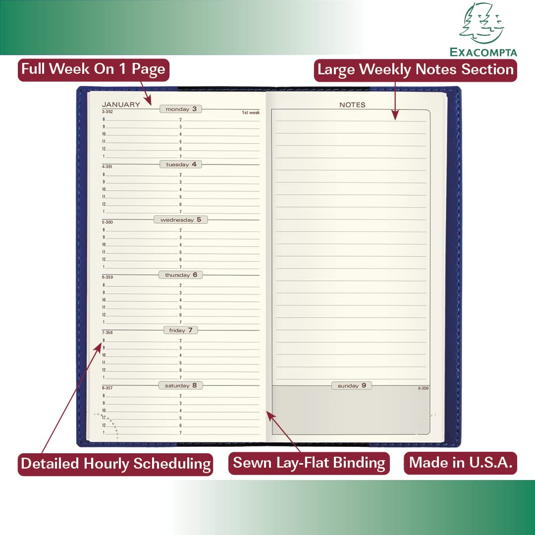 Quo Vadis 2024 Refill For Space 17 Planner - Appointment Journal for Business, School, and Life