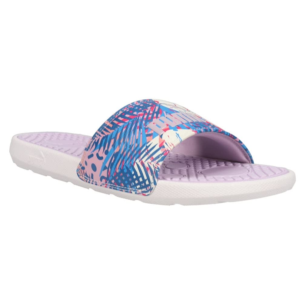 PUMA Women's Cool Cat Island Daze Sport Sandal, White-Chalk Pink-Opera Mauve, 6