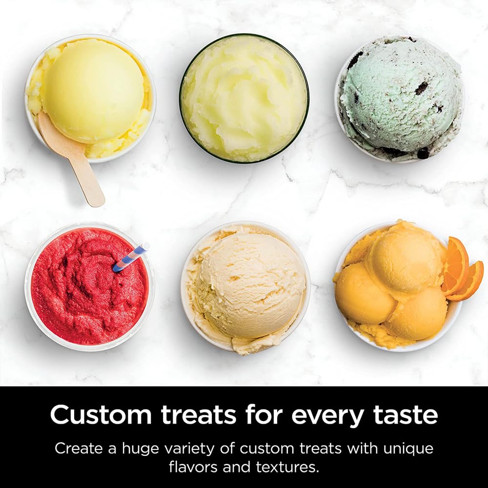 Ninja NC501 CREAMi Deluxe 11-in-1 XL Ice Cream Maker Silver (Renewed) Bundle with 2 YR CPS Enhanced Protection Pack