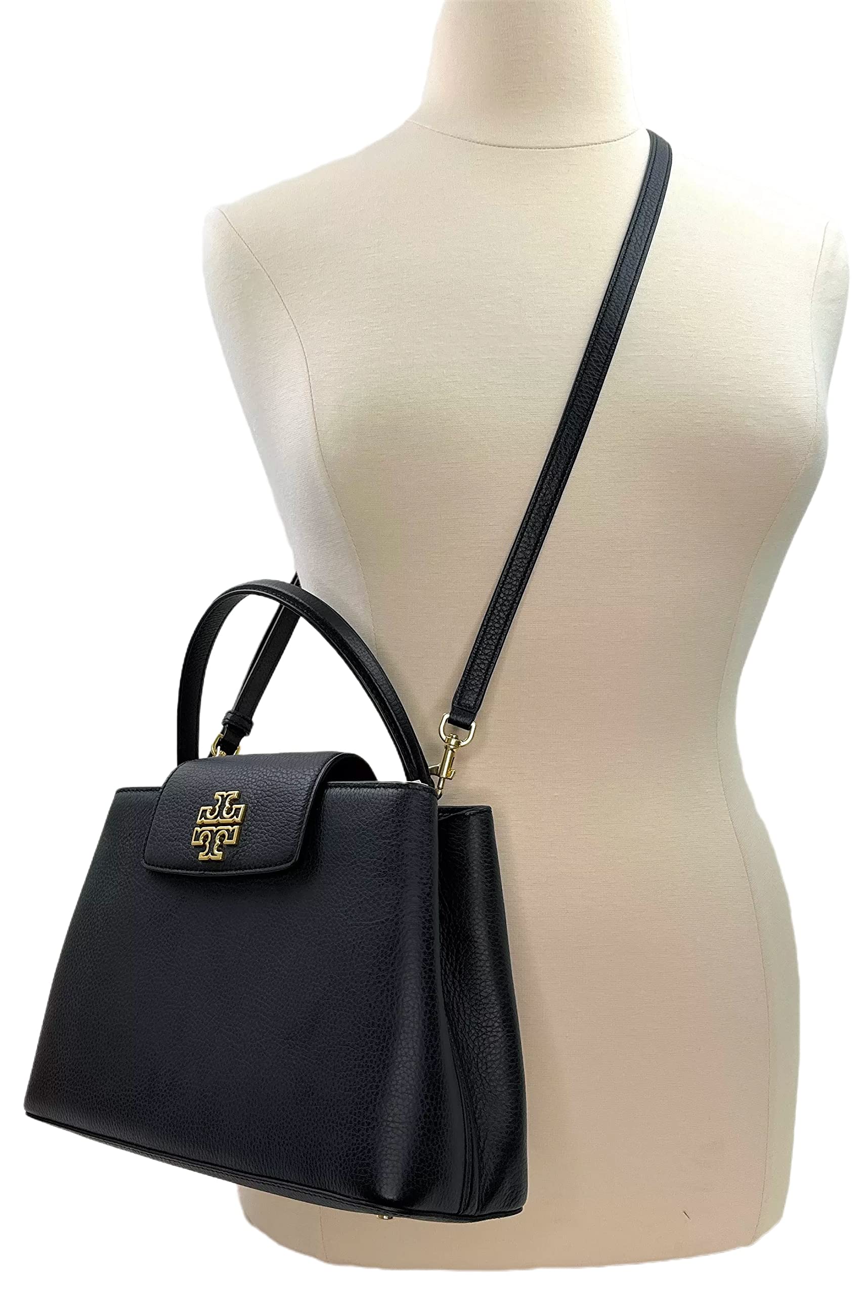 Tory Burch Britten Small Satchel (Black)