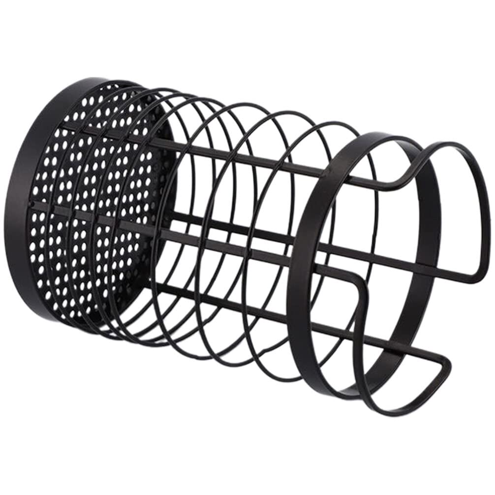 Yardwe round chopstick holder utensil basket silverware cutlery holder utensil holder kitchen tool dryer utensils sink basket home tools spoon holder iron Storage chopsticks cage