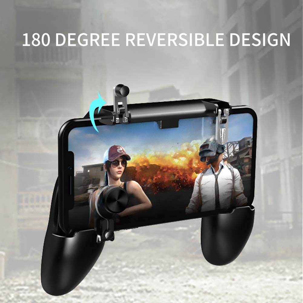 Newseego Mobile Game Controllers, iOS & Android Controller, Aim Trigger Fire Buttons L1R1 Shooter Sensitive Joystick, Portable Controller Gamepad with Triggers (Latest Upgraded Version)
