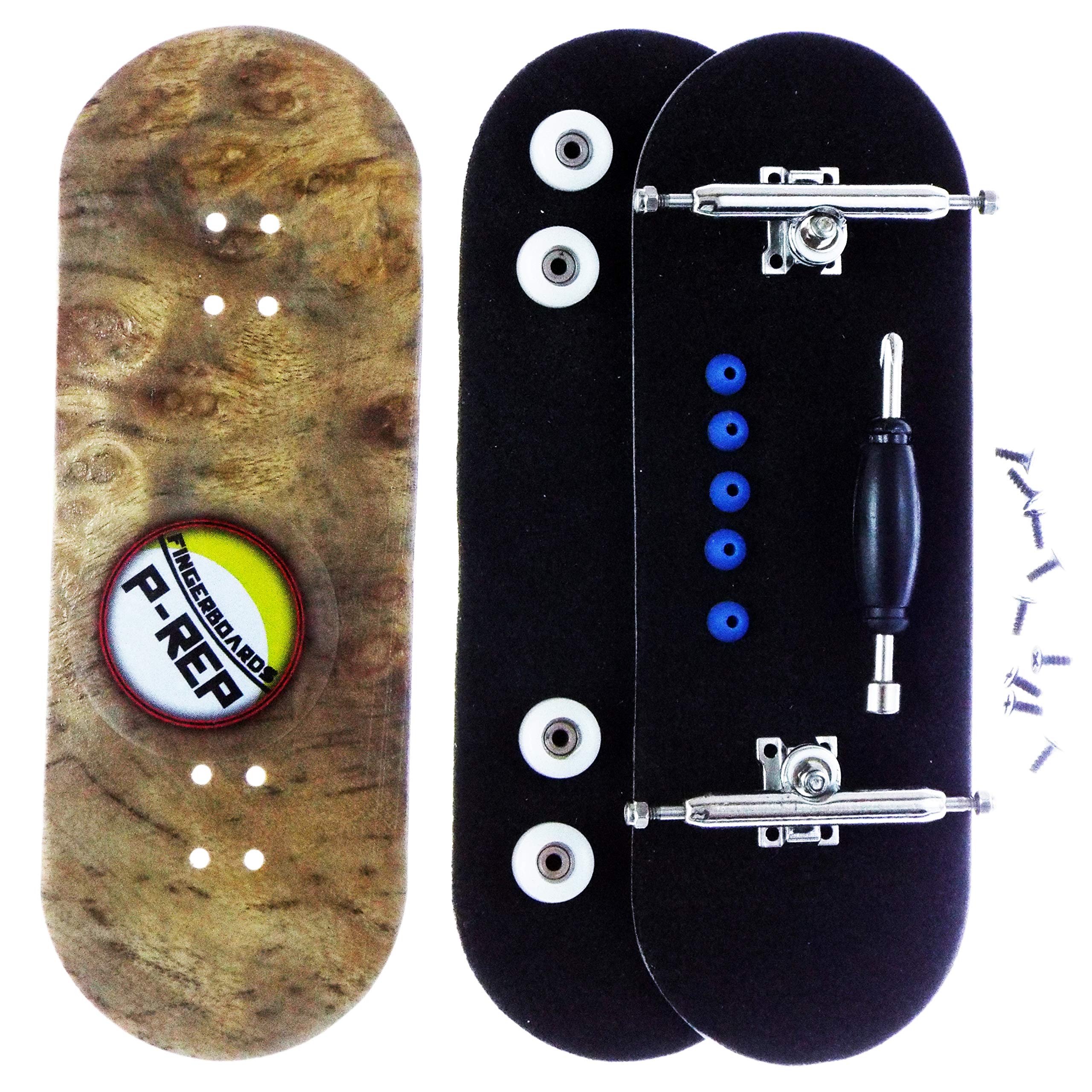 P-REP Standard Complete Wooden Fingerboard Burl 34mm