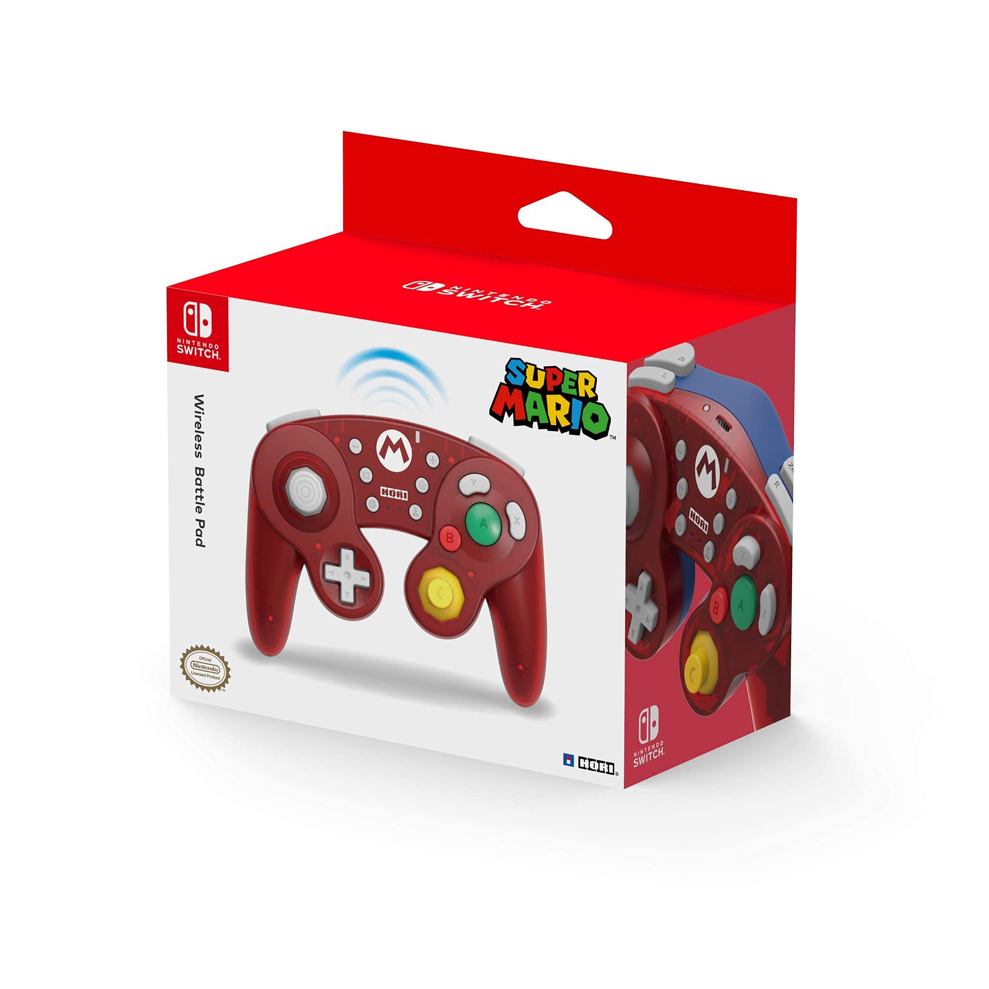 Nintendo Switch Wireless Battle Pad (Mario) Gamecube Style Controller - Nintendo Switch (Renewed)
