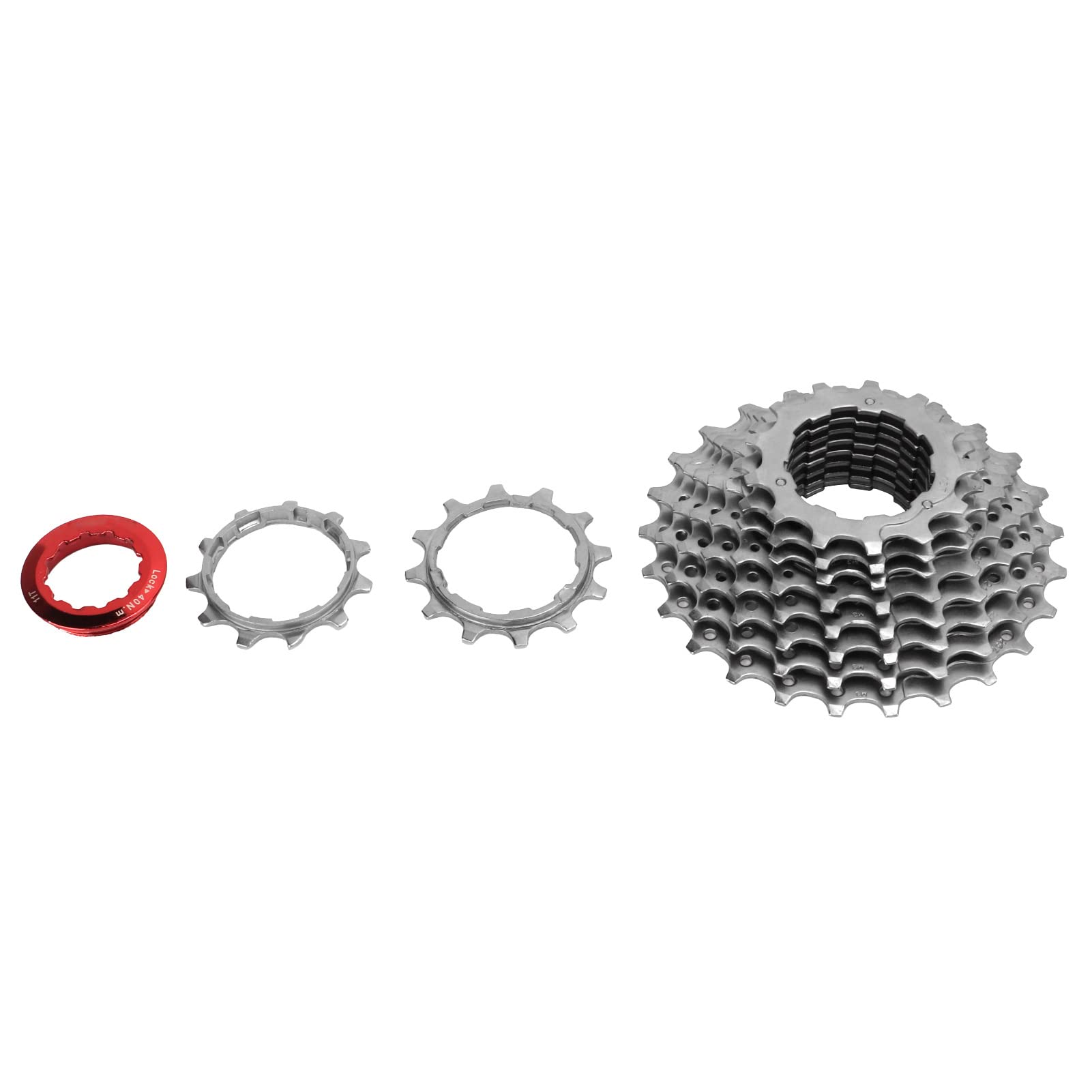 Shanrya 10 Speed Cassette, Hollow Bike Cassette High Accuracy Noise Free for Road Bicycle