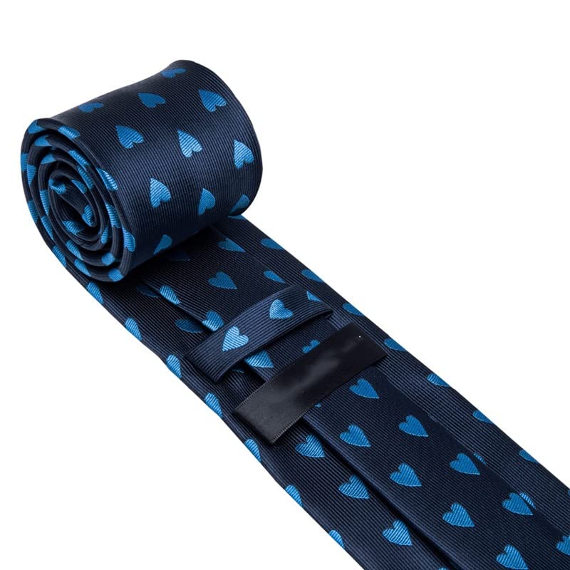 WODMB Men Tie 100% Silk Jacquard Woven Cartoon Pattern Tie for Men Wedding Business Party Neck Tie Set (Color : A, Size : One Size)