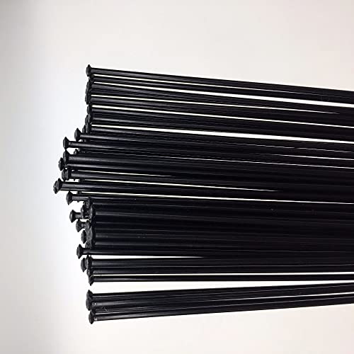 TRENDYBOY 12pcs Straight Pull 14G Bike Spokes Black 2.0mm Diameter 304 Stainless Steel Mountain Bike Spokes (Color : 210 mm)