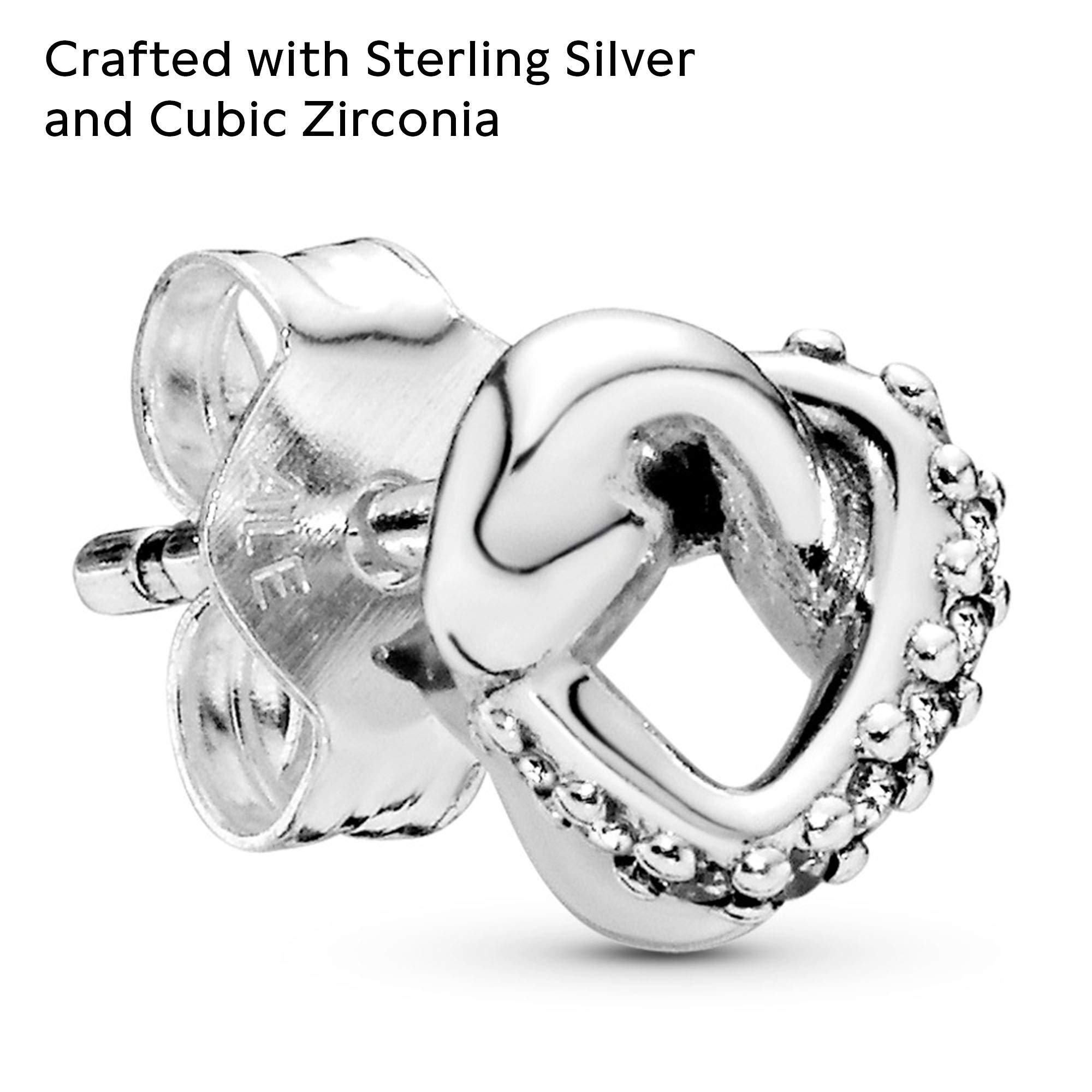 Pandora Knotted Heart, Clear CZ