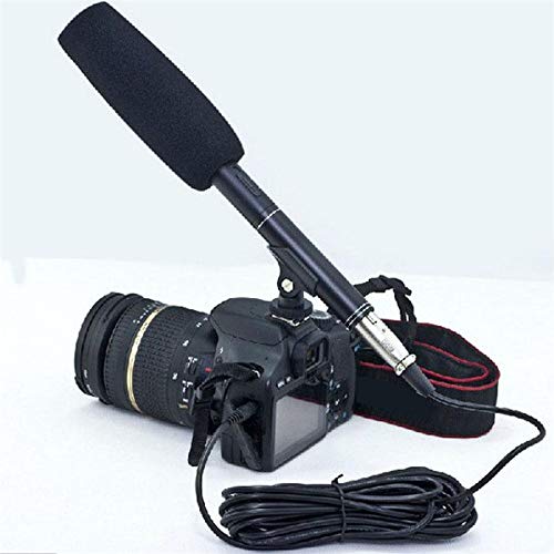 Pro Shotgun Super Uni-Directional Condenser Microphone Kit for Canon, Nikon, Fuji, Sony, Panasonic, Samsung and Olympus Digital SLR Cameras