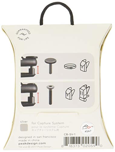 Peak Design Clamping Bolts Kit, Silver for Capture V3