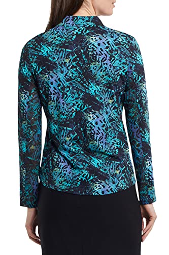 Tribal Women's L/S Mock Neck TOP-Nautical, Small