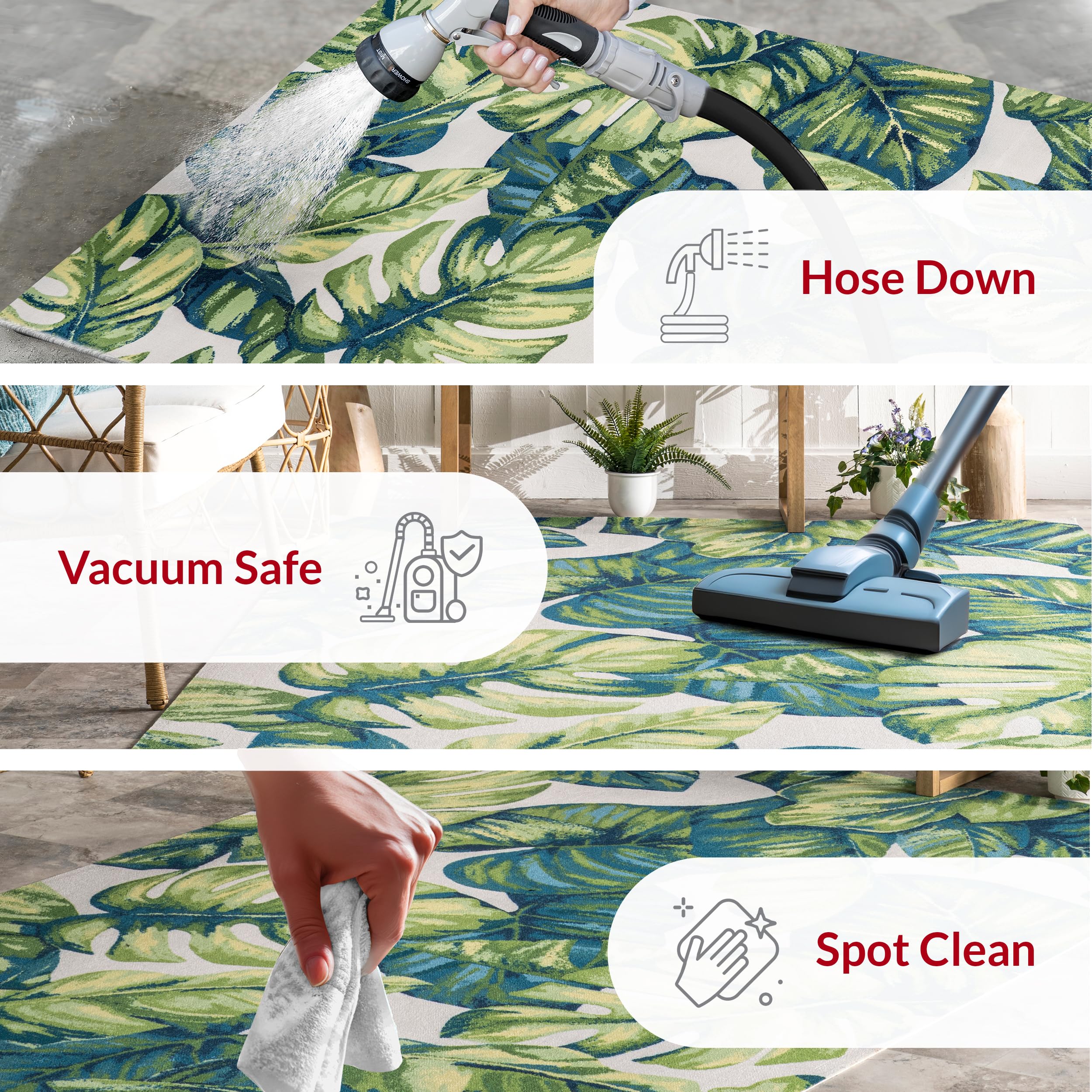 nuLOOM Lisa Floral Indoor/Outdoor Area Rug, 9x11, Multi