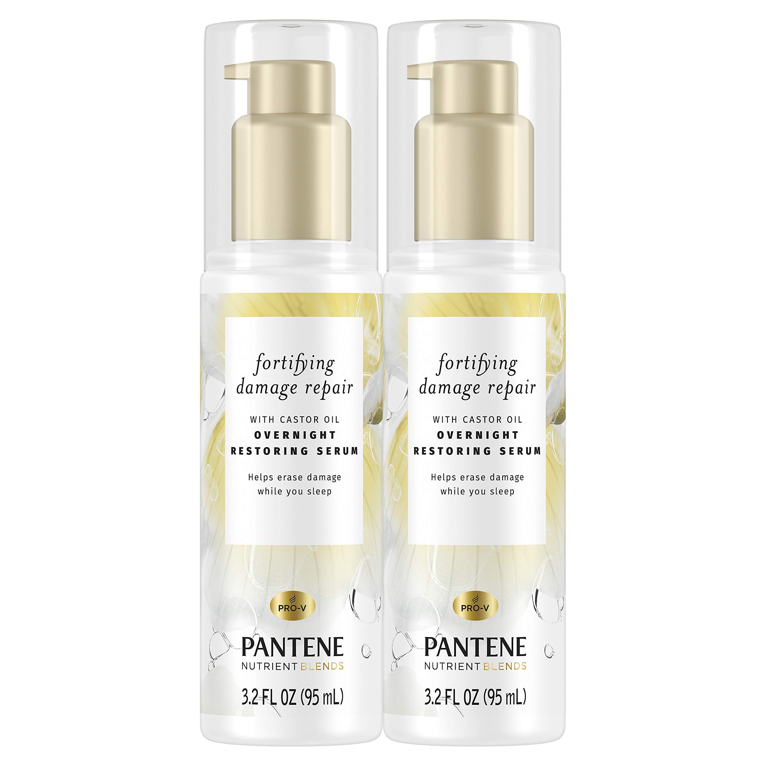 Pantene Hair Serum and Leave In Conditioner 3.2 fl oz Twin Pack