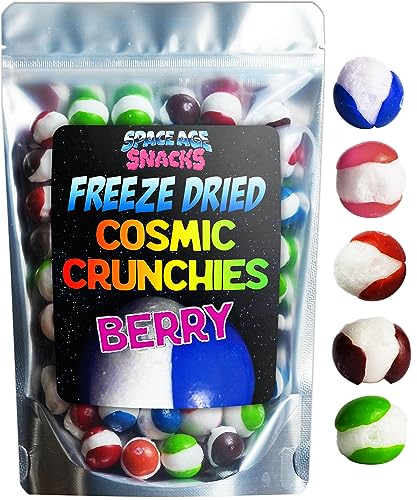 Premium Freeze Dried Candy - Berry Cosmic Crunchies Freeze Dried Candy Shipped in Box for Extra Protection - Space Age Snacks Freeze Dry Crunchies - Candy Dry Freeze Candy for All Ages (4 Ounce)