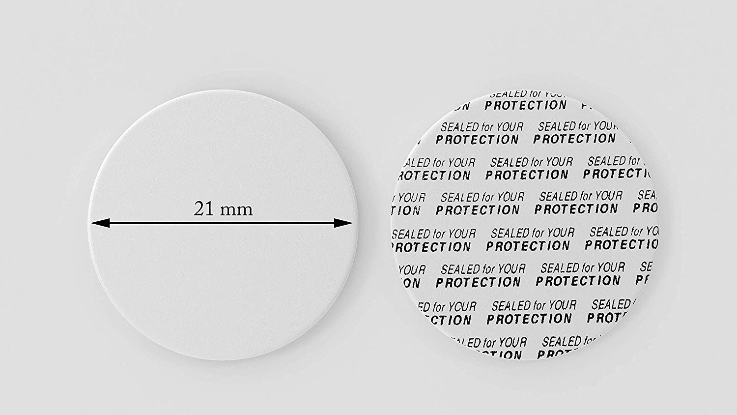 Sunscreen Flask Seals for Cruise Booze Hidden Liquor Bottles Sneak Alcohol | 100 PACK | 21mm | Fits Nearly All Secret Flasks