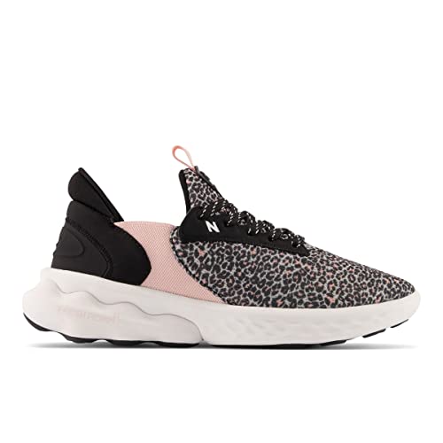 New Balance Women's Fresh Foam Roav Elite V1 Running Shoe, Black/Pink Haze, 7 Wide