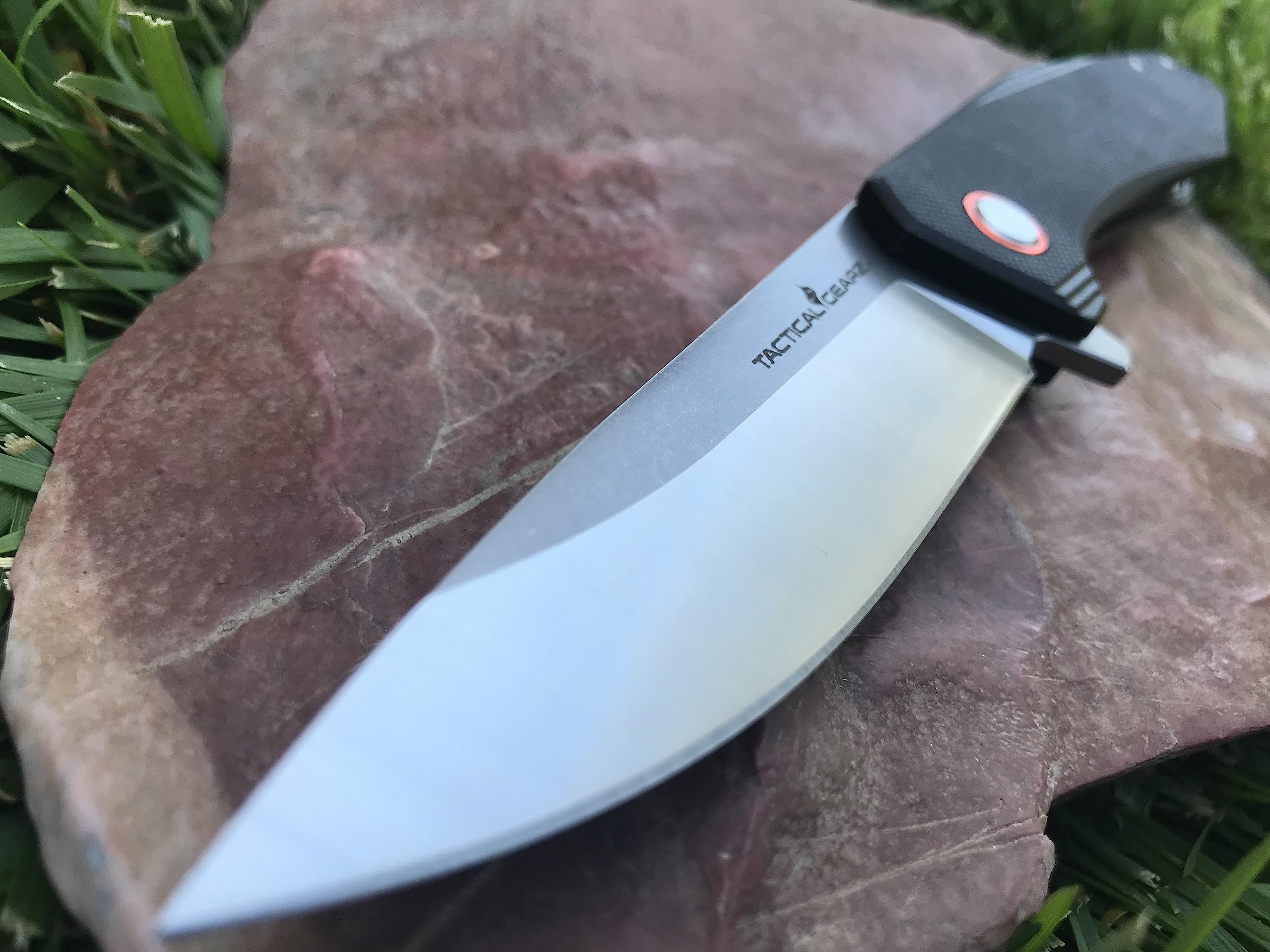 TACTICAL GEARZ G10 Pocket Knife! TG Zera, G10 Handle! Razor Sharp D2 Steel Blade! Includes Sheath!