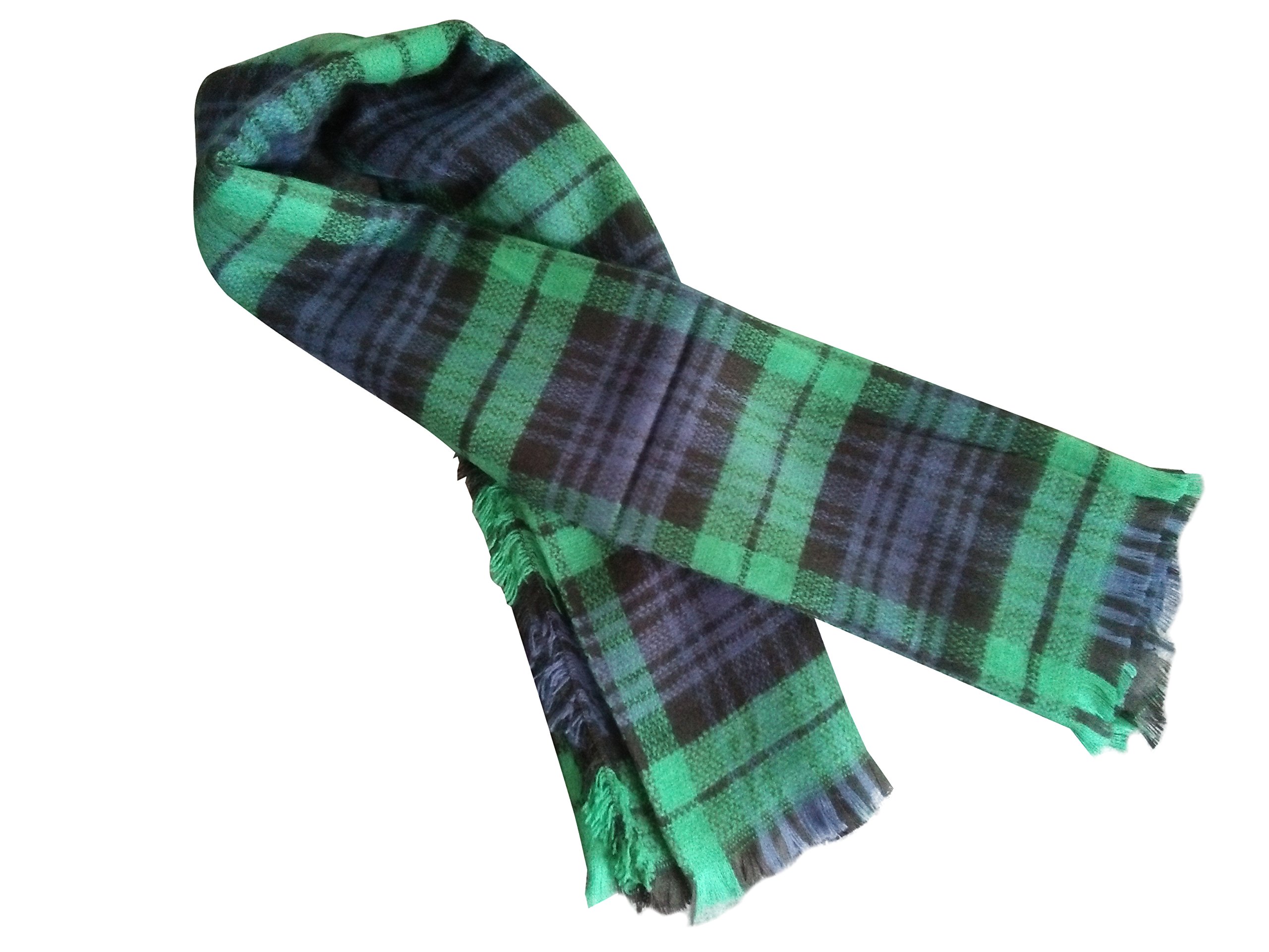 MOTINE Tartan Blanket Scarf Stylish Winter Warm Pashmina Wrap Shawl for Women (Green)