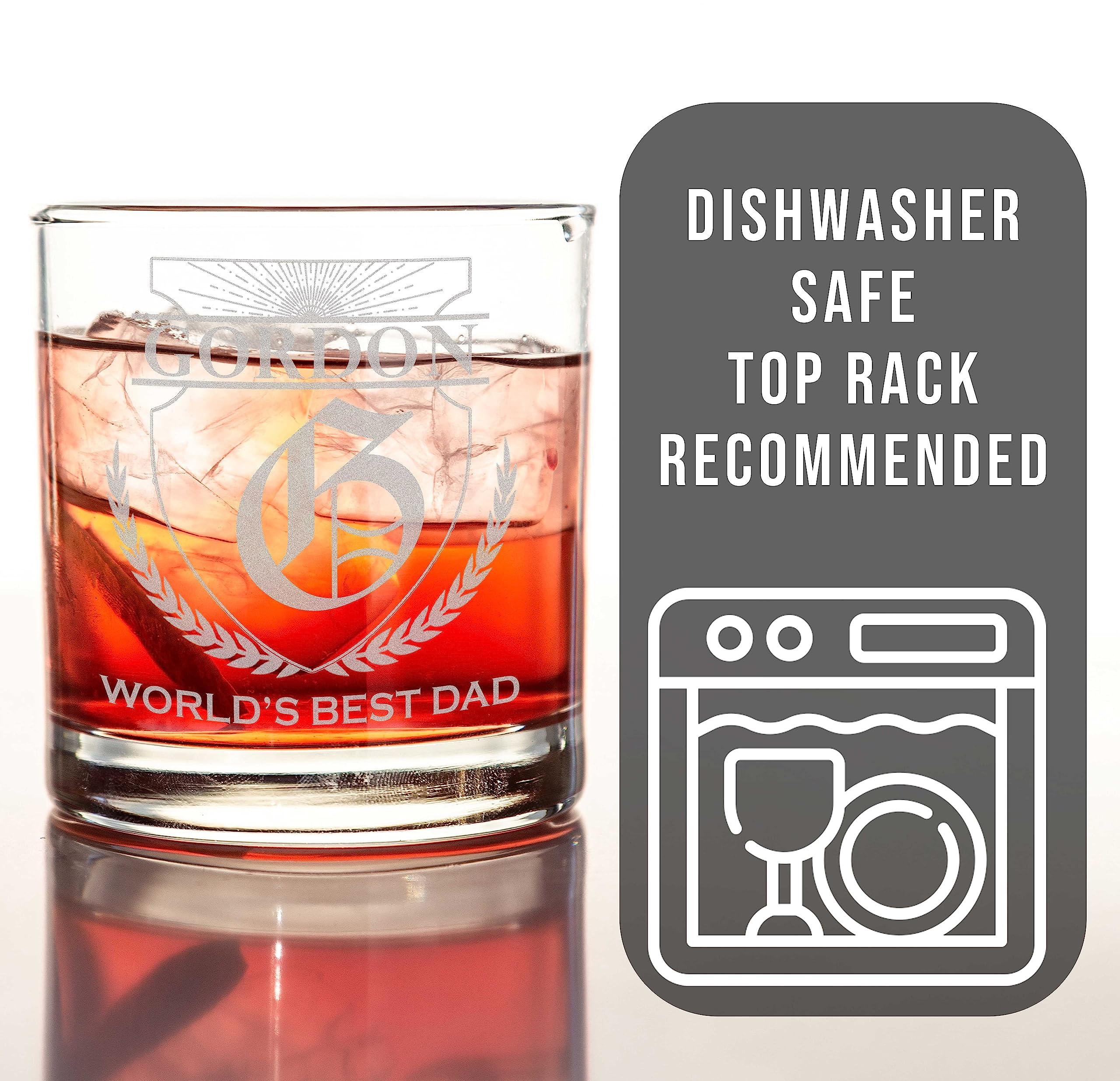 Personalized Etched 11oz Whiskey Glass - Custom Engraved Bourbon Customized Gifts for Men, Dad Scotch Drinking Birthday Glasses, Groomsmen Gifts, Liquor Cocktail Rocks Old Fashioned, Scott Monogram