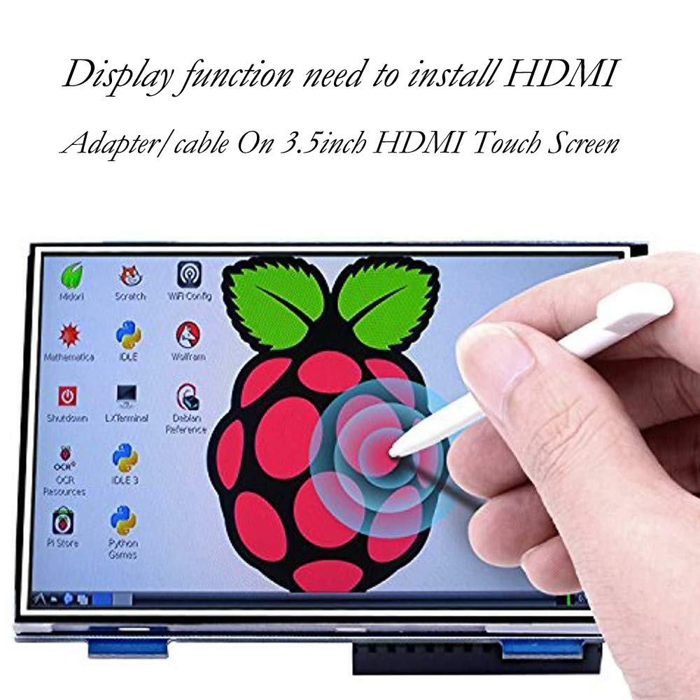 Padarsey for Raspberry PI 3 Generation TFT Touch Screen 3.5 inch TFT LCD Display Monitor Support All Raspberry PI System, Video Movie Play, Arcade Game, HDMI Audio Input SC6A