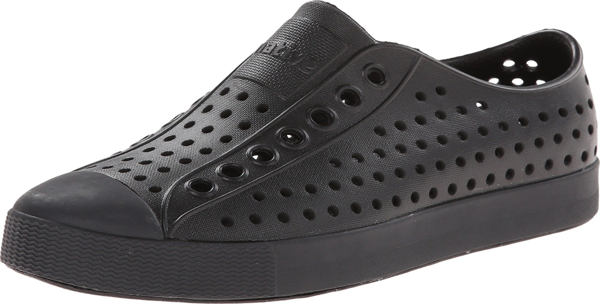 Native Shoes, Jefferson, Lightweight Sneaker for Adults, Jiffy Black/Jiffy Black, 11 M US Women/9 M US Men