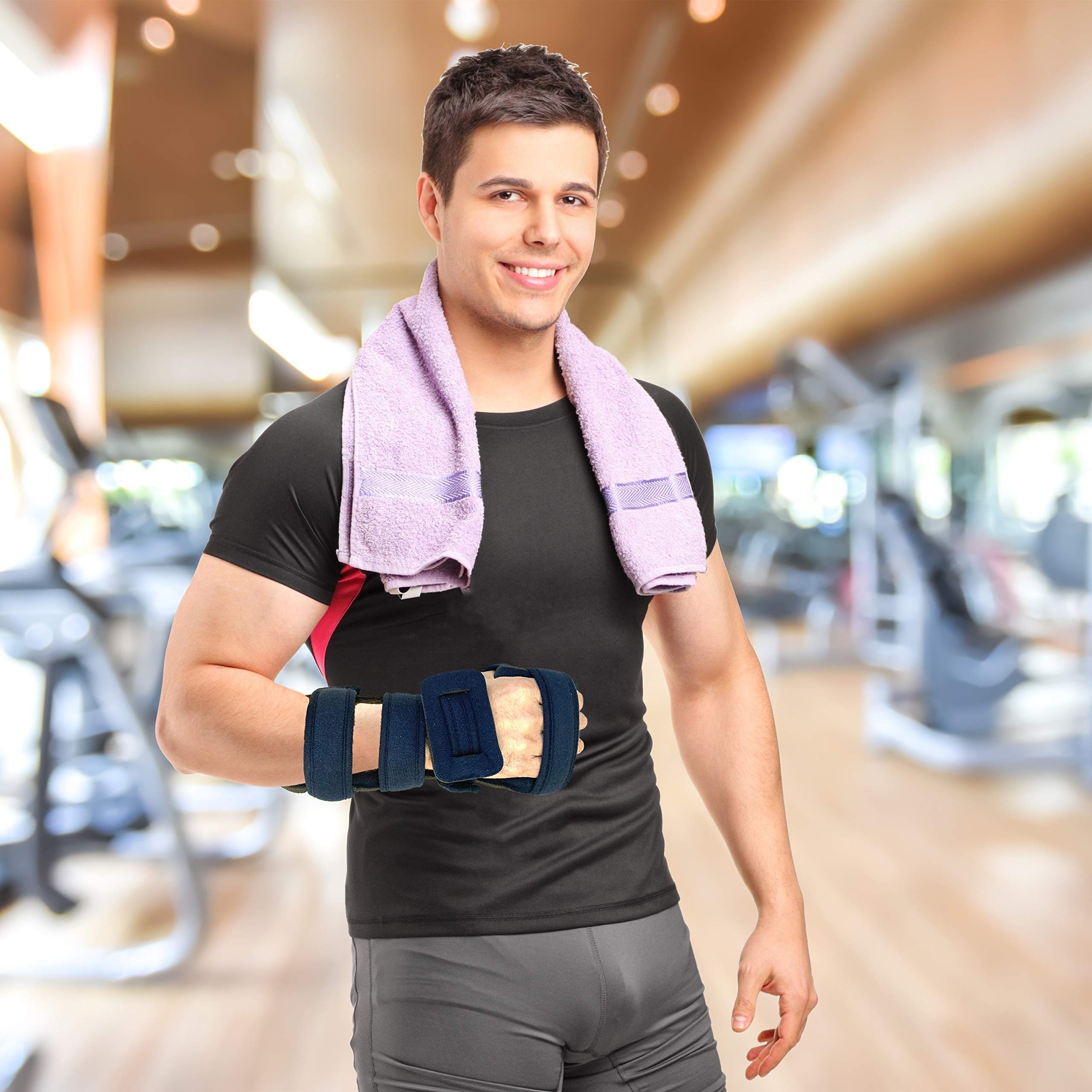 SterlaTech Stroke Hand Brace | Resting Hand Splint RIGHT HAND Large | Corrective Support