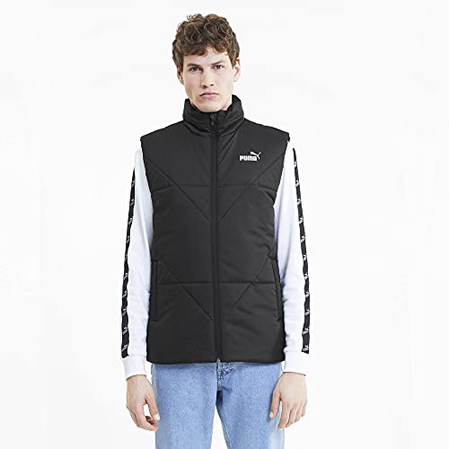 PUMA Men's Essentials Padded Vest, Black, X-Small
