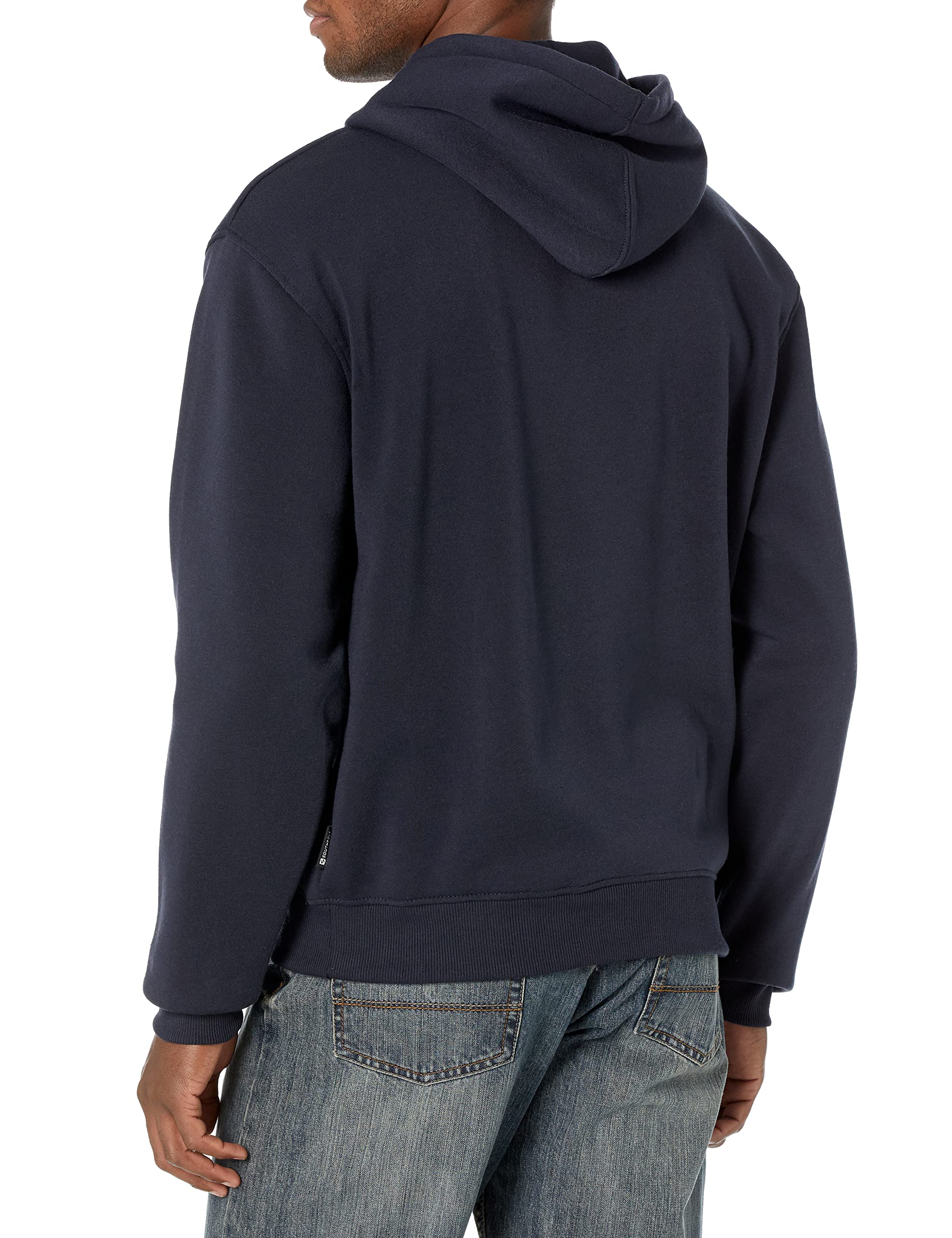 Southpole Men's Basic Fleece Hoodie Sweatshirts-Pullover & Zip Up, Black, 4X-Large