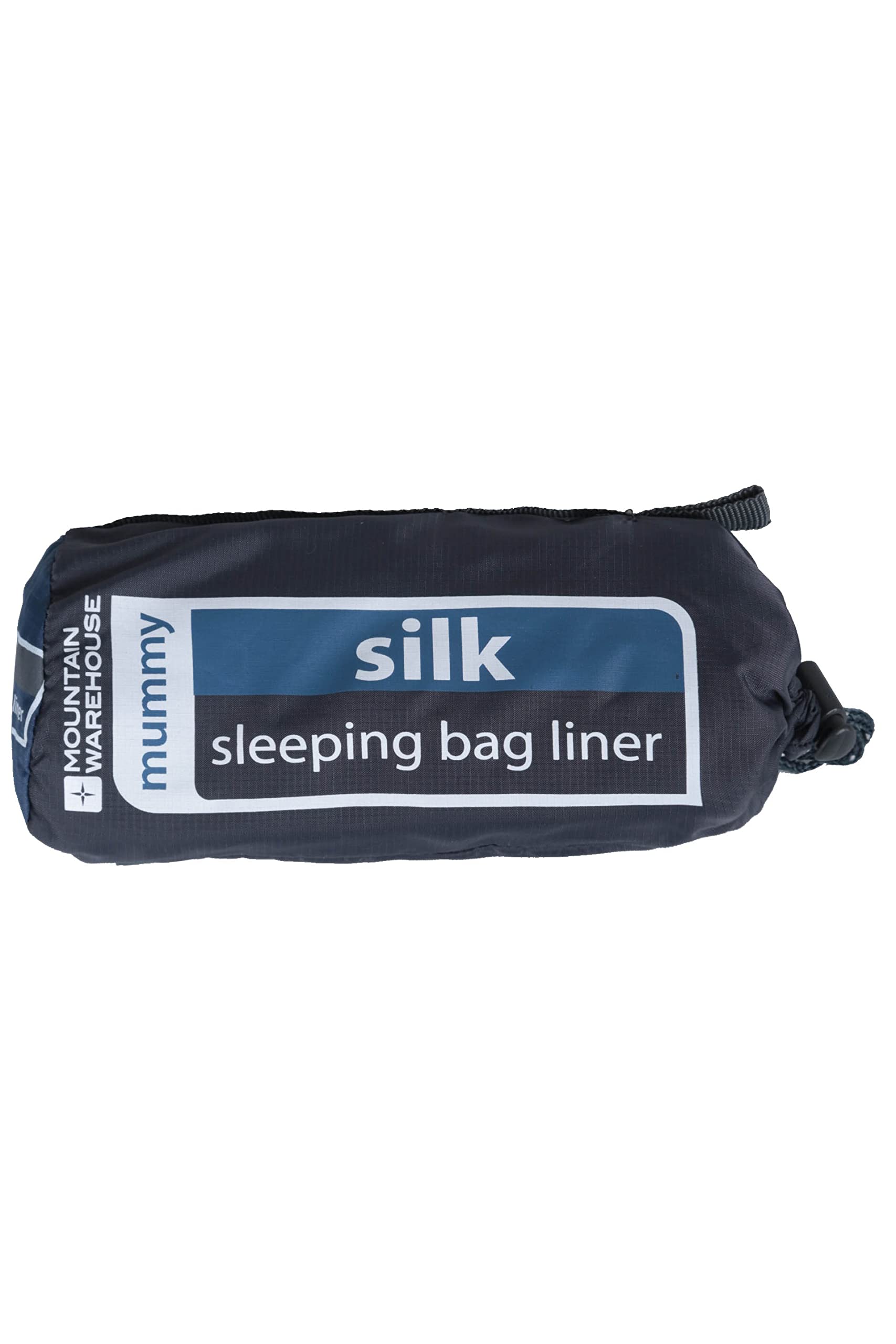Mountain Warehouse Mummy Silk Sleeping Bag Liner -Warm Sack Sheet Blue